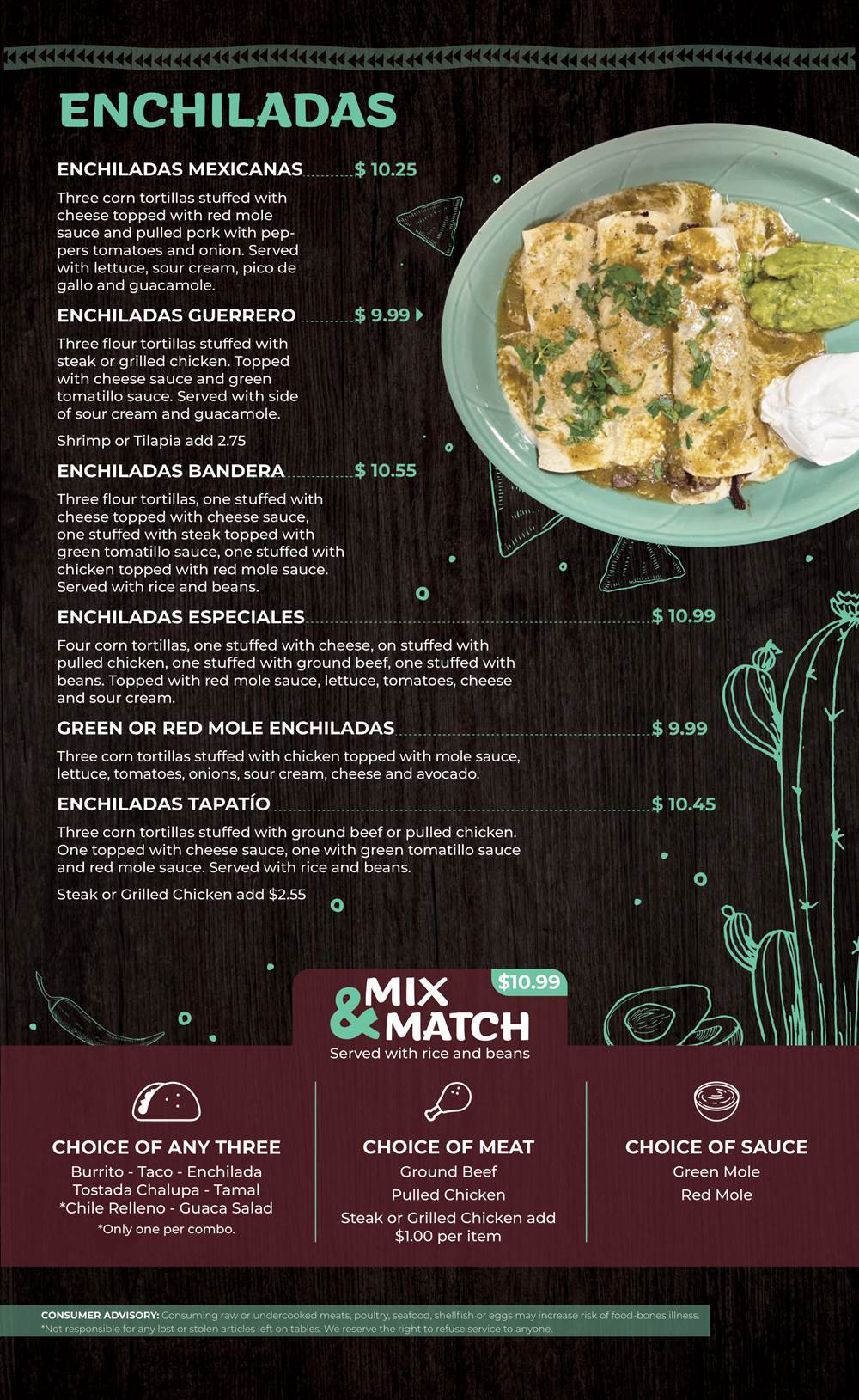 El Dorado Mexican Restaurant - Menu